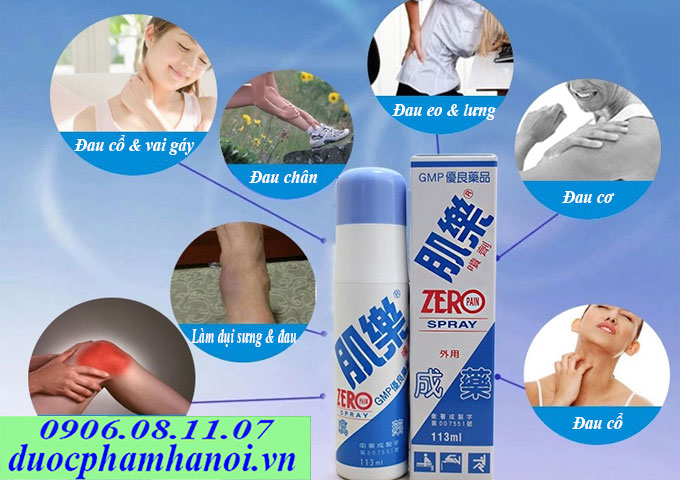 Dầu lạnh thảo dược Zero Pain Spray chính hãng của Đài Loan