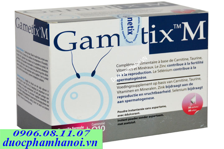 Gametix M Cho Nam Giới Hộp 30 Gói Chính Hãng Của Pháp